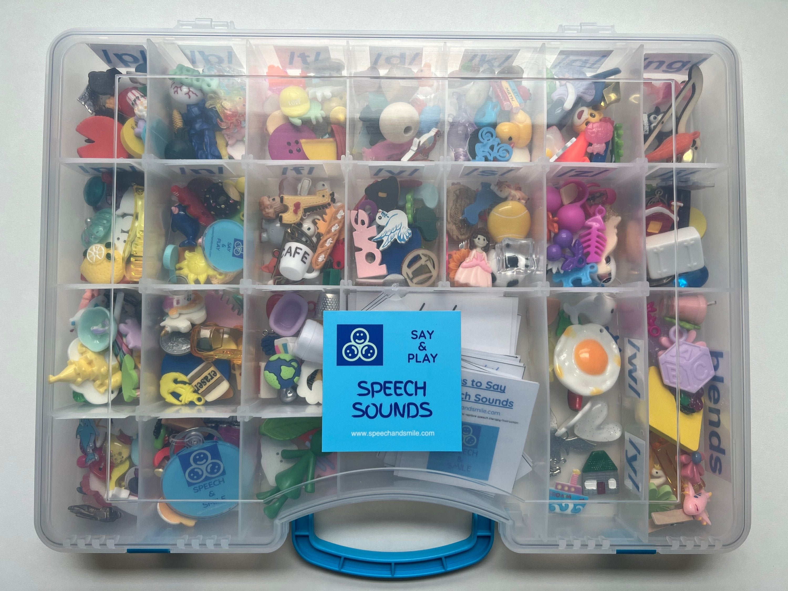 Speech Therapy Mini Objects Set for Articulation - Montessori Sound Ob ...