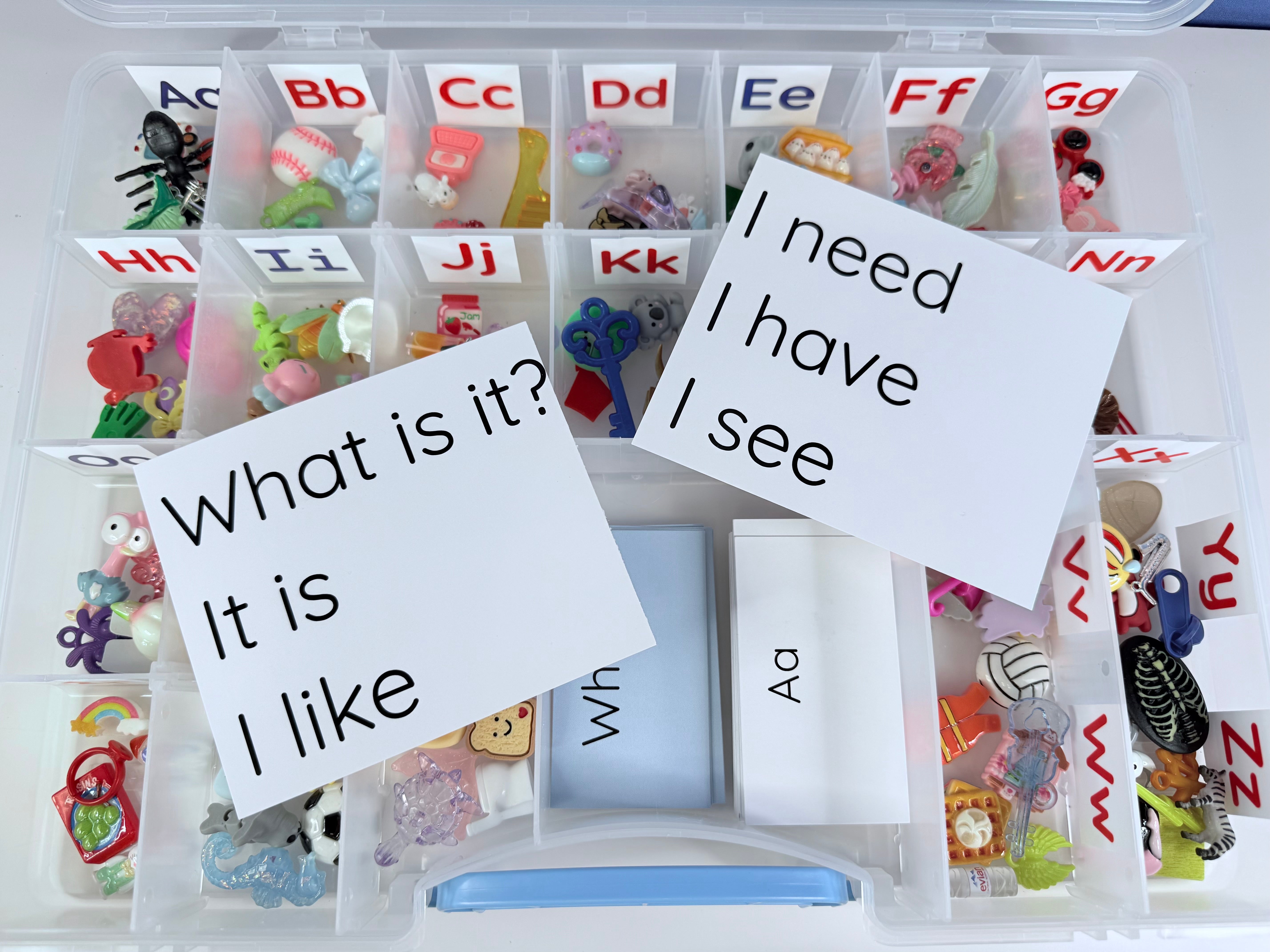 Alphabet Mini Objects and Alphabet Kits – Speech and Smile