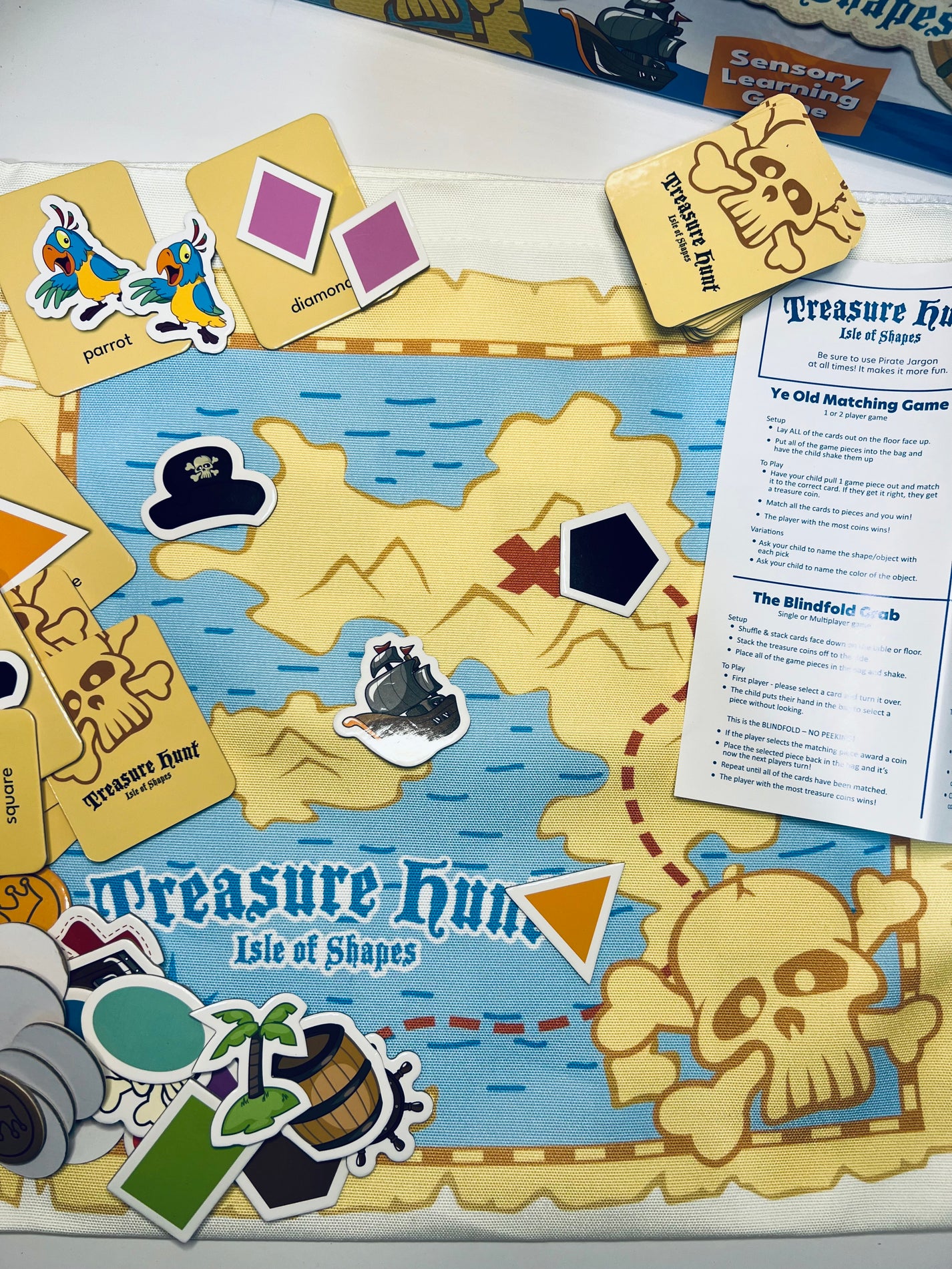 Treasure Hunt Sensory Game Explore Textures Shapes Colors Speech Thera ...