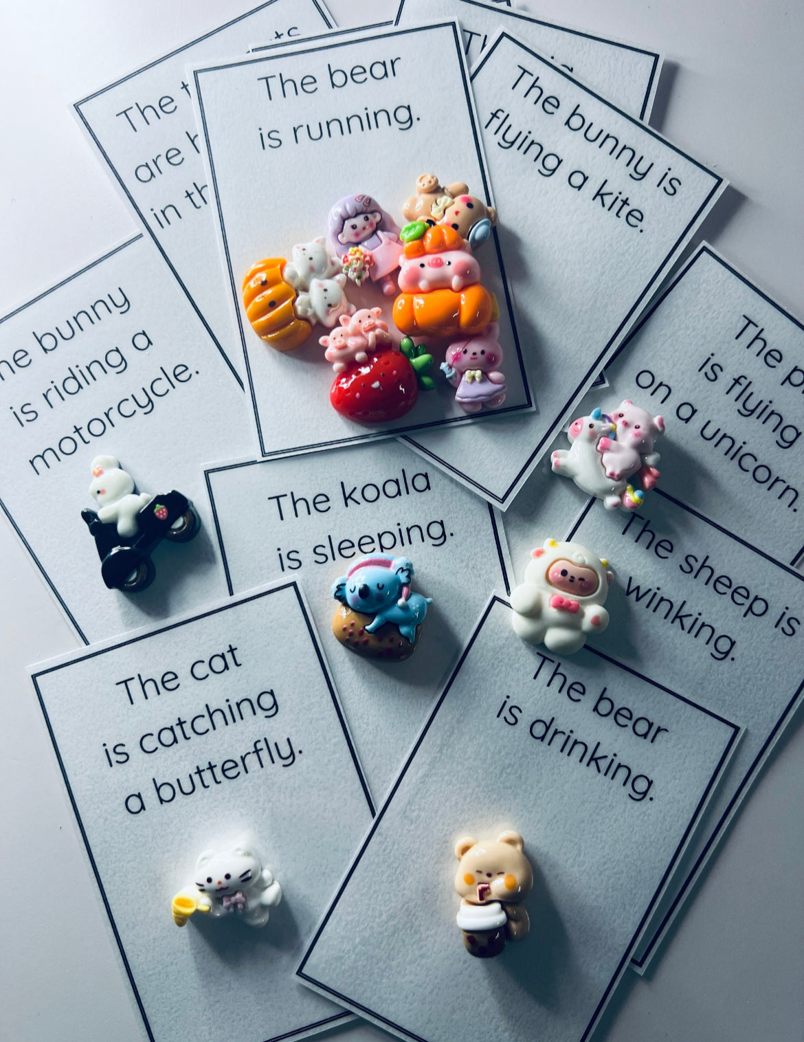 Verb Kit Language Task Box for VERBS Mini Objects Speech Therapy Activ ...