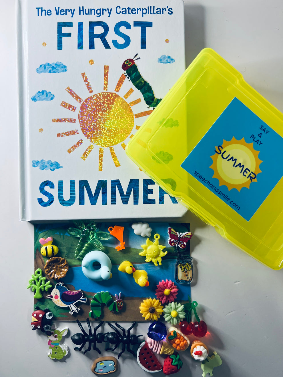 Very Hungry Caterpillar SUMMER Book and Story Kit Summer Mini Objects ...