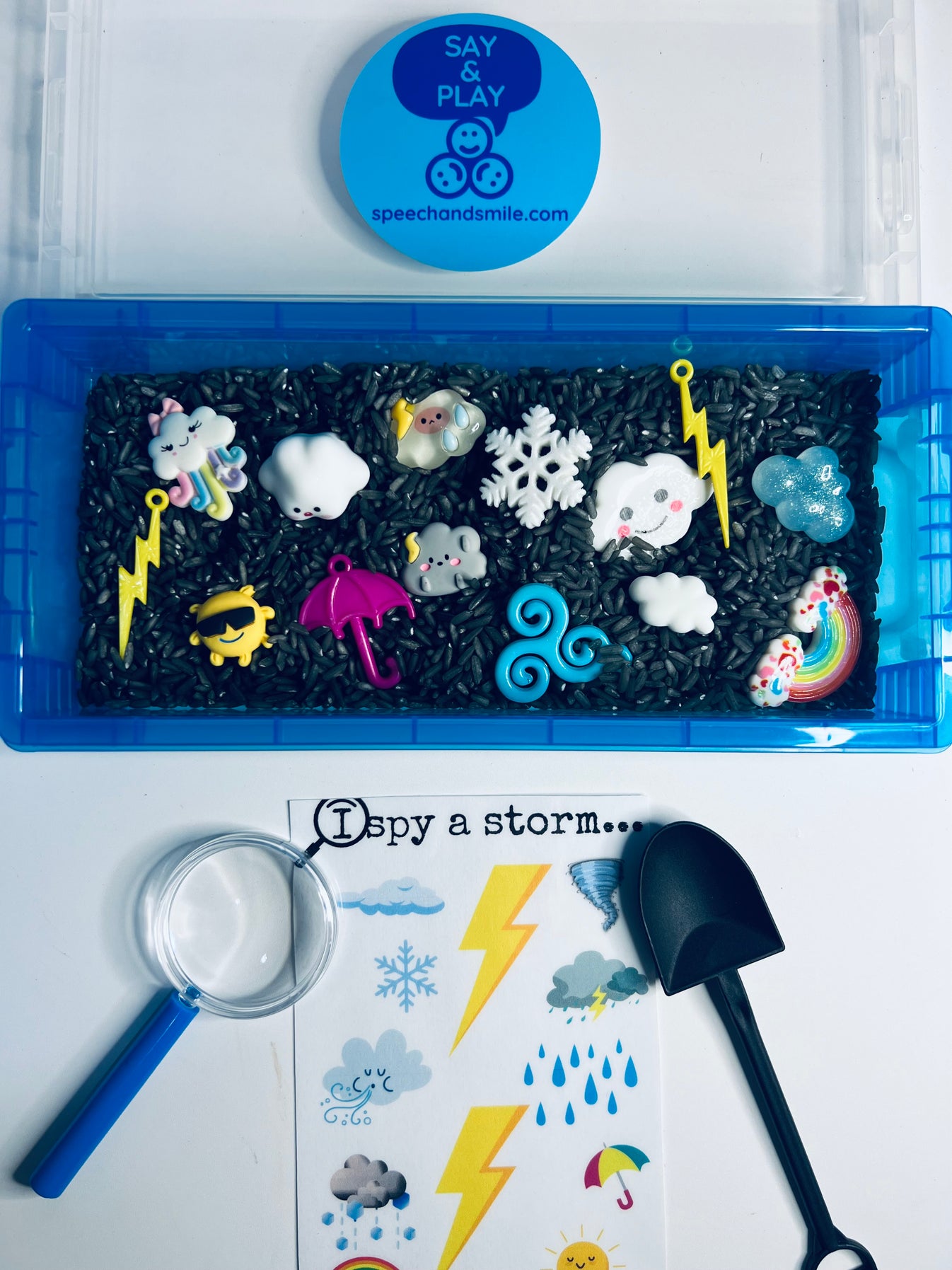 Say and Play I Spy a Storm Stir up a Storm Weather Mini Objects Sensor ...