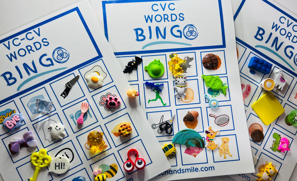 Say and Play Mini Objects Apraxia Speech Therapy Bingo Boards for VC-C ...