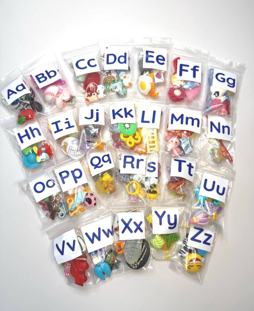 Alphabet Mini Objects and Alphabet Kits – Speech and Smile
