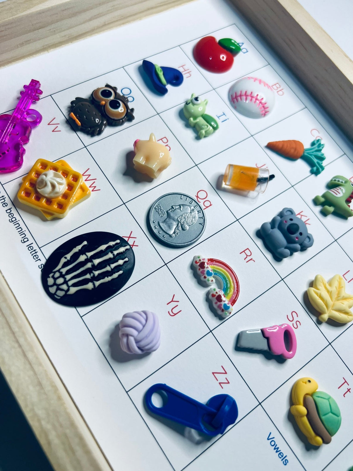 Alphabet Tray Set Montessori Objects Alphabet Trinkets Letter Sound Ma ...