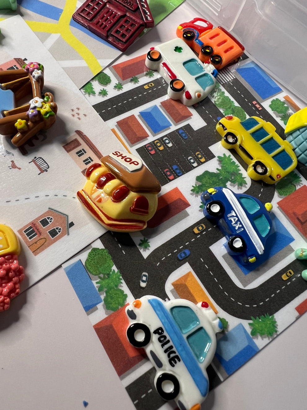 Around the Town Task Box Community Helpers Mini Objects Speech Therapy ...