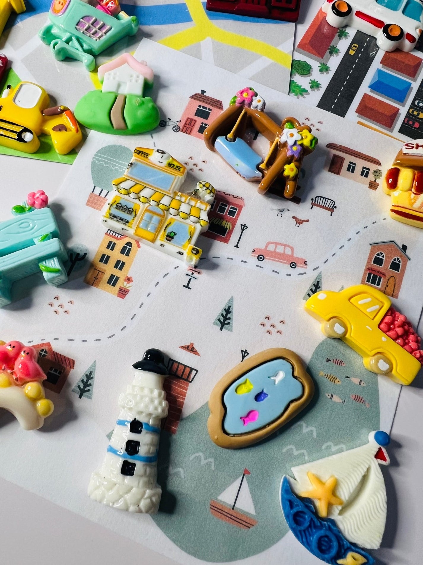 Around the Town Task Box Community Helpers Mini Objects Speech Therapy ...