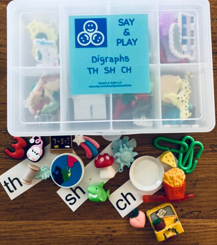 Digraph Sound Objects-Speech Therapy Mini Objects-Trinlets for Speech ...