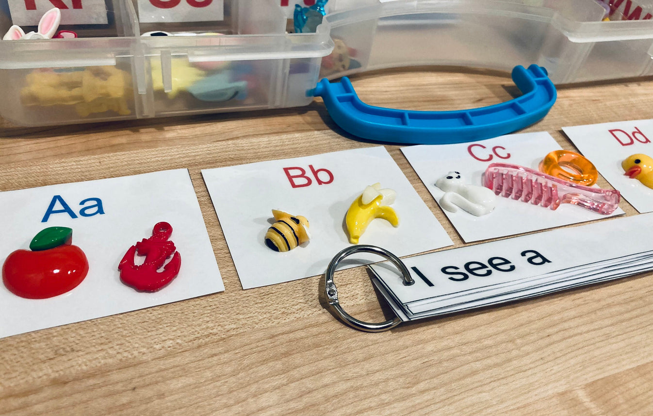 Alphabet Set with MINI Objects 5 per letter Classroom Alphabet Set Mon ...