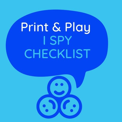 I Spy Checklist-Printable I Spy Checklist-I Spy Activity-I Spy Trinket ...