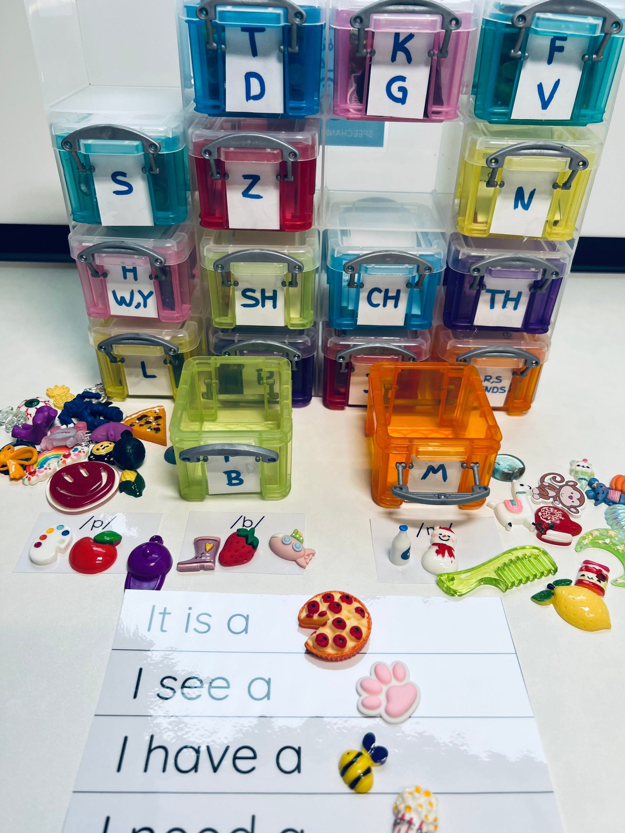 Speech Therapy Mini Objects Set ALL SOUNDS INCLUDED Articulation Trink ...