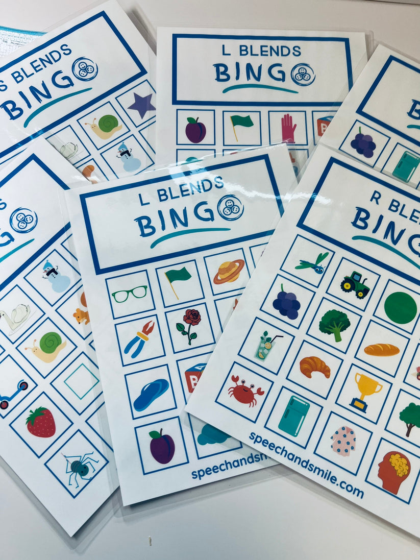 Say and Play Blend Sounds Bingo with Mini Objects Speech Matching Acti ...