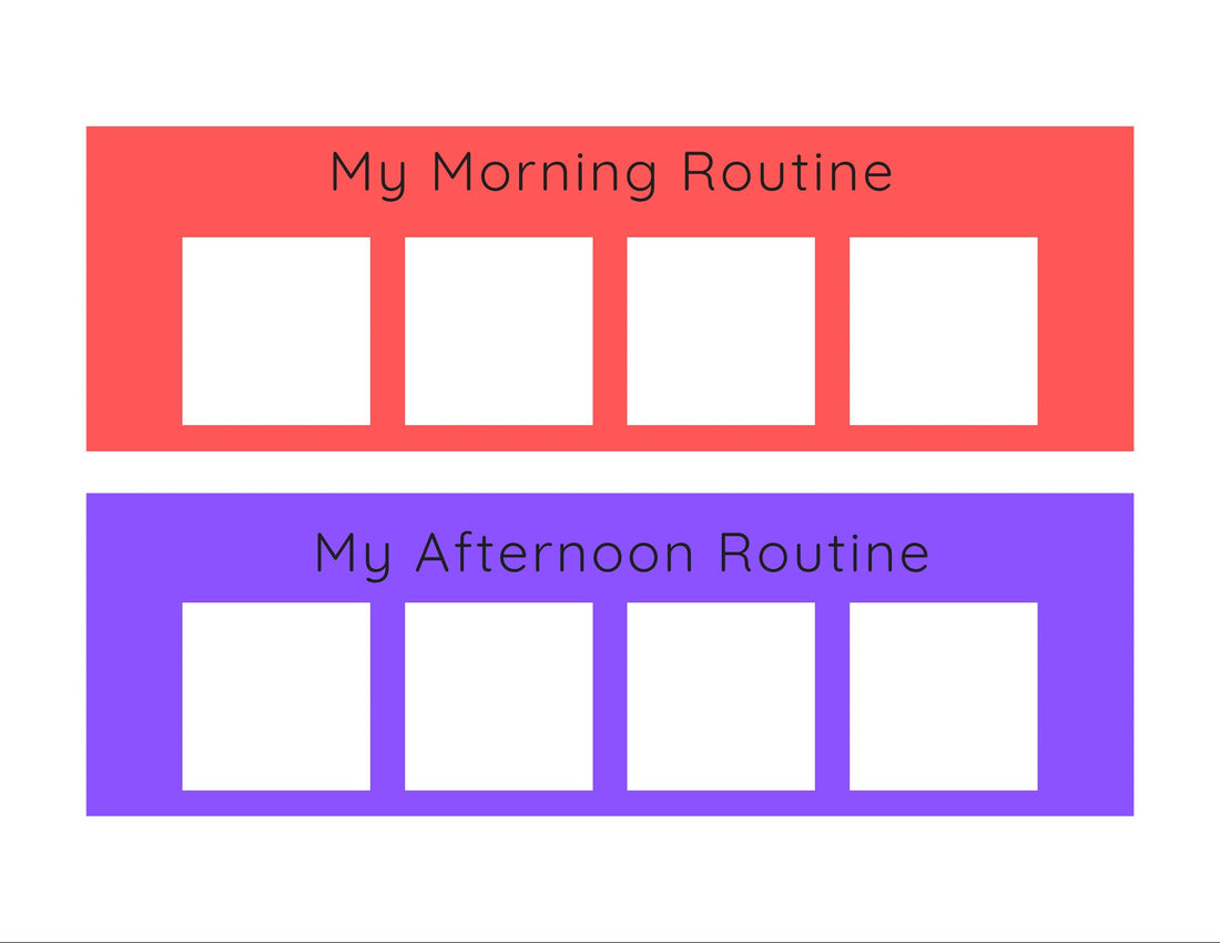 Visual Schedule Strips Digital Download-Routine Chart-To Do Chart-Spee ...