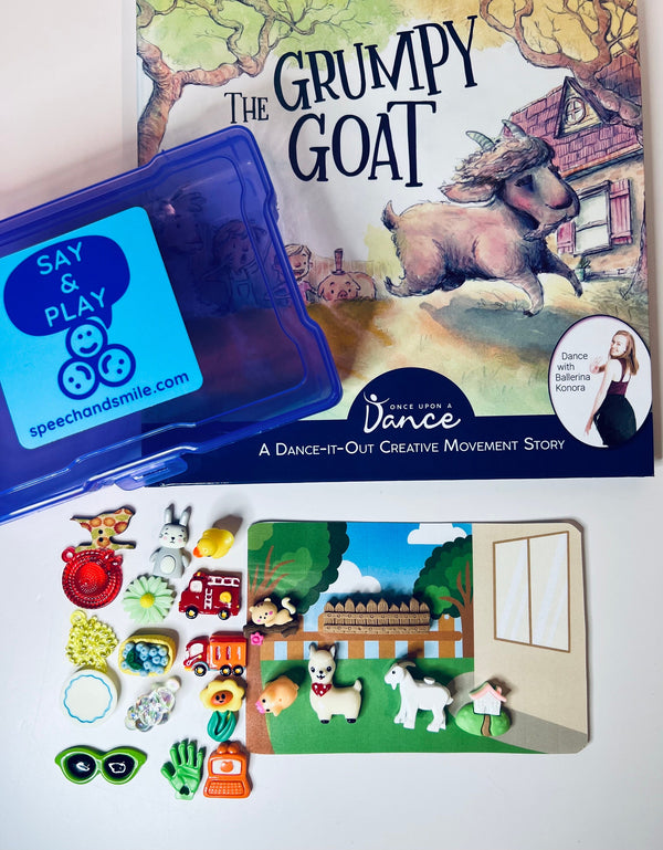 Story Kit for The Grumpy Goat-Book for Speech Therapy-Story Objects-Mo ...