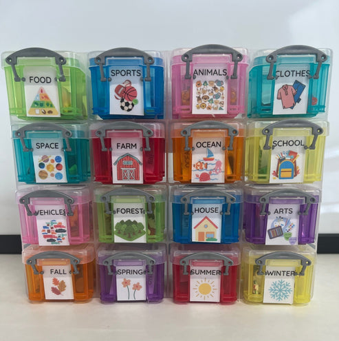INDIVIDUAL Theme Mini Object Boxes - Pick a Theme – Speech and Smile