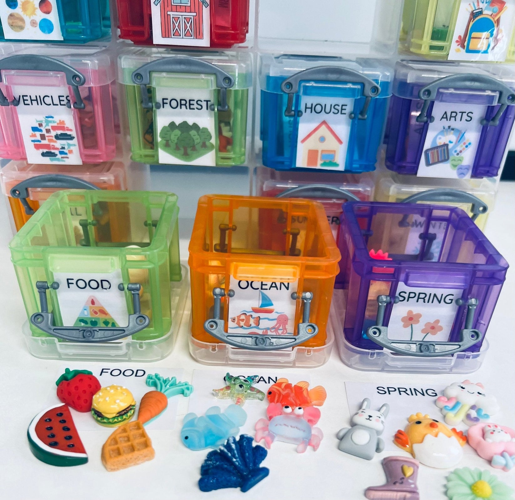 INDIVIDUAL Theme Mini Object Boxes - Pick a Theme – Speech and Smile
