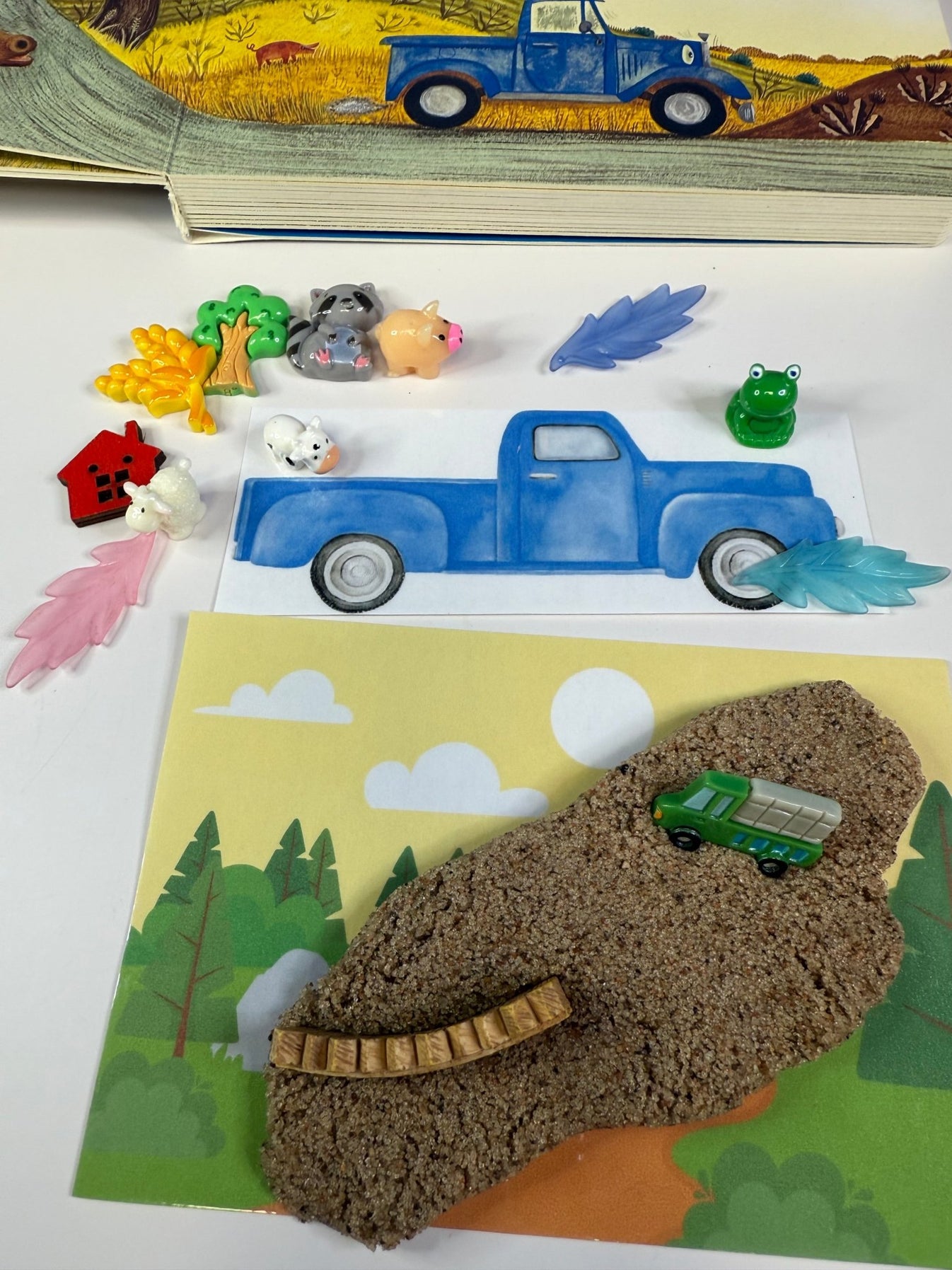 Little Blue Truck Story Kit Mini Objects Speech Therapy Preschool Acti ...