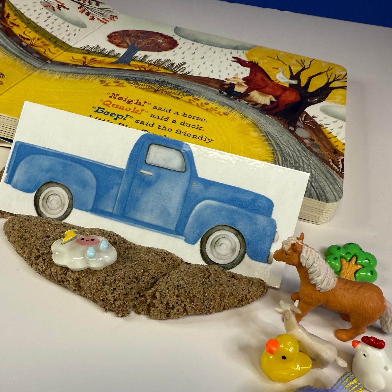 Little Blue Truck Story Kit Mini Objects Speech Therapy Preschool Acti ...