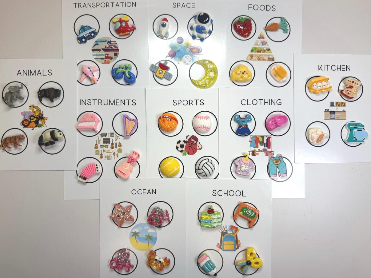 Mini Objects for Sorting - Categories Speech Therapy Task Box | Langua ...