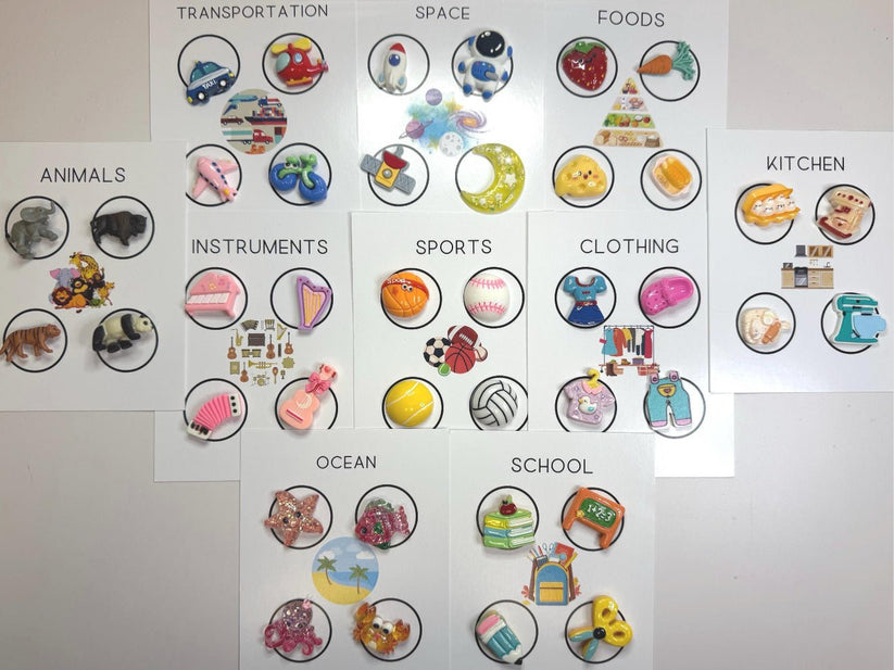 Mini Objects for Sorting - Categories Speech Therapy Task Box | Langua ...
