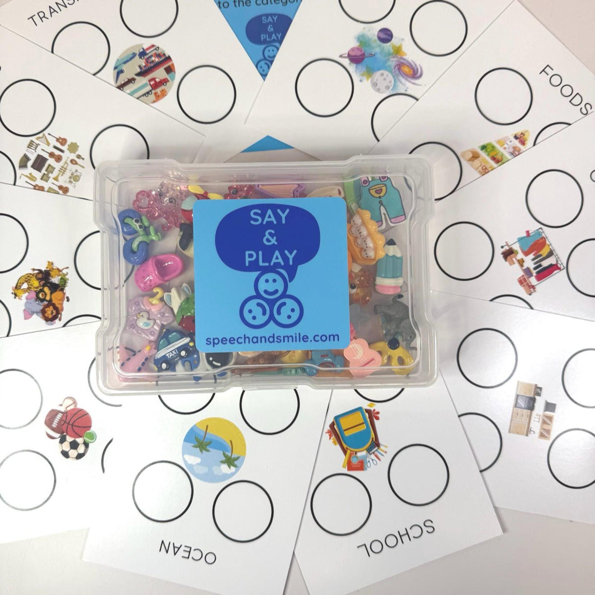 Mini Objects for Sorting - Categories Speech Therapy Task Box | Langua ...