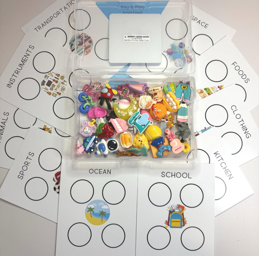Mini Objects for Sorting - Categories Speech Therapy Task Box | Langua ...