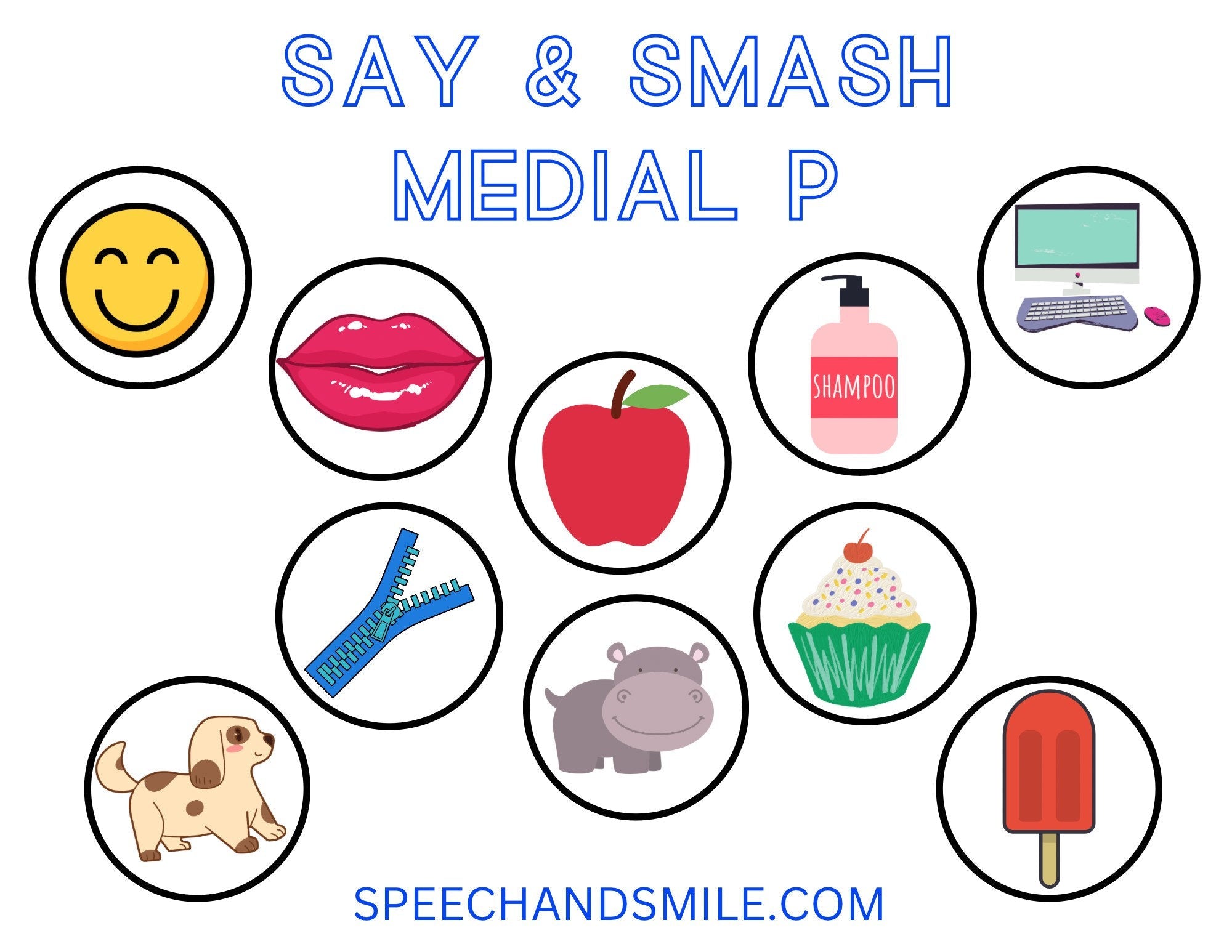 P Sound Smash Mat for Play Dough-Printable Speech Therapy Materials-Sp ...
