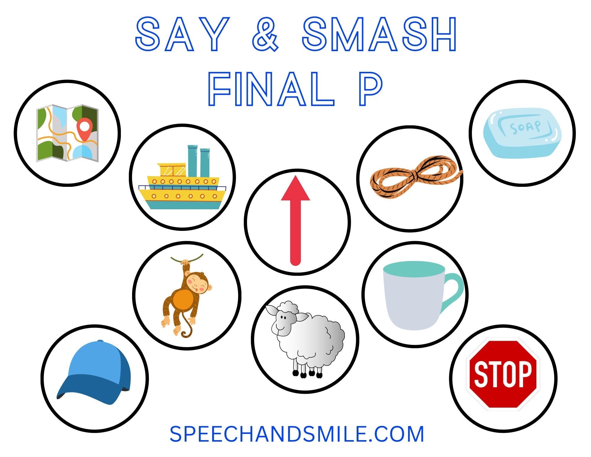 P Sound Smash Mat for Play Dough-Printable Speech Therapy Materials-Sp ...