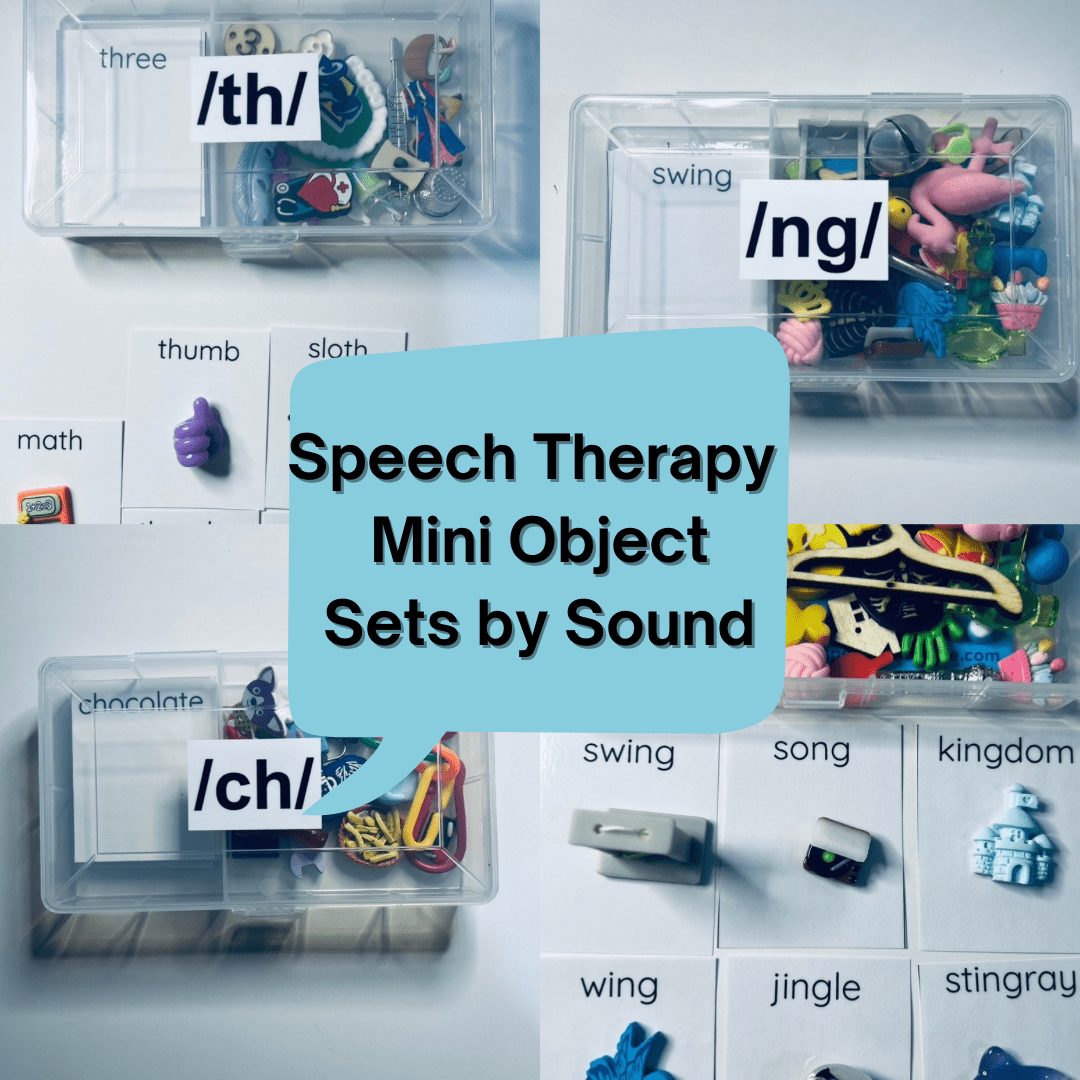 Pick-Your-Sound Articulation Mini Objects | Say & Play Speech Therapy ...