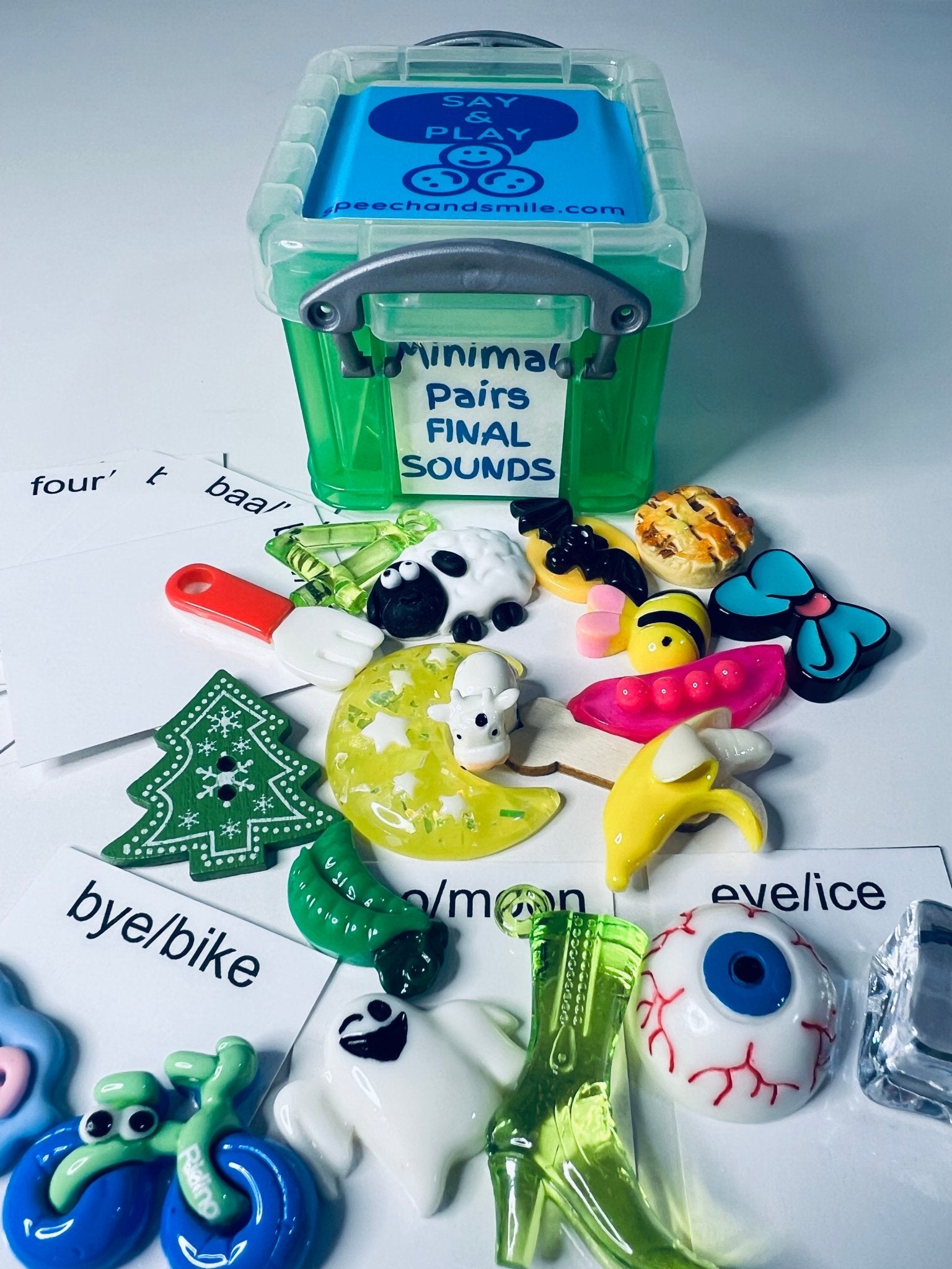 Say and Play Final Consonant Deletion Mini Objects Kit Minimal Pairs P ...