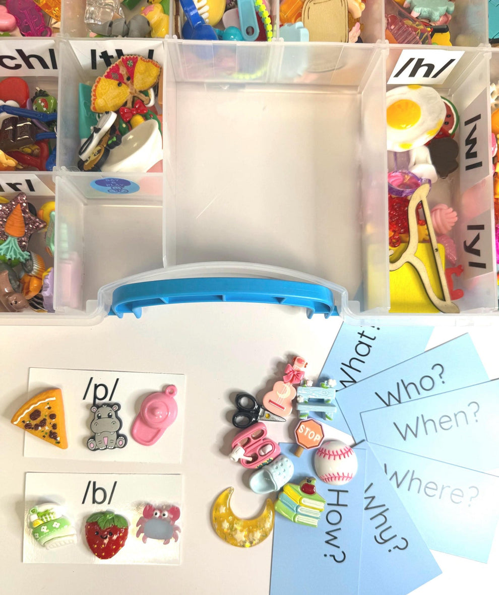 Say & Play Mini Objects Speech Therapy Kit – 300+ Articulation Trinket ...