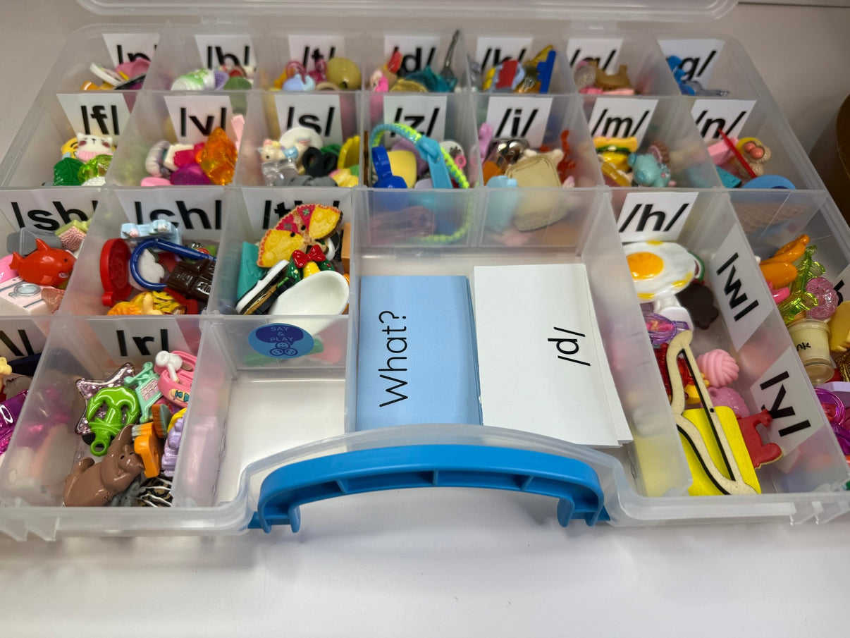 Say & Play Mini Objects Speech Therapy Kit – 300+ Articulation Trinket ...