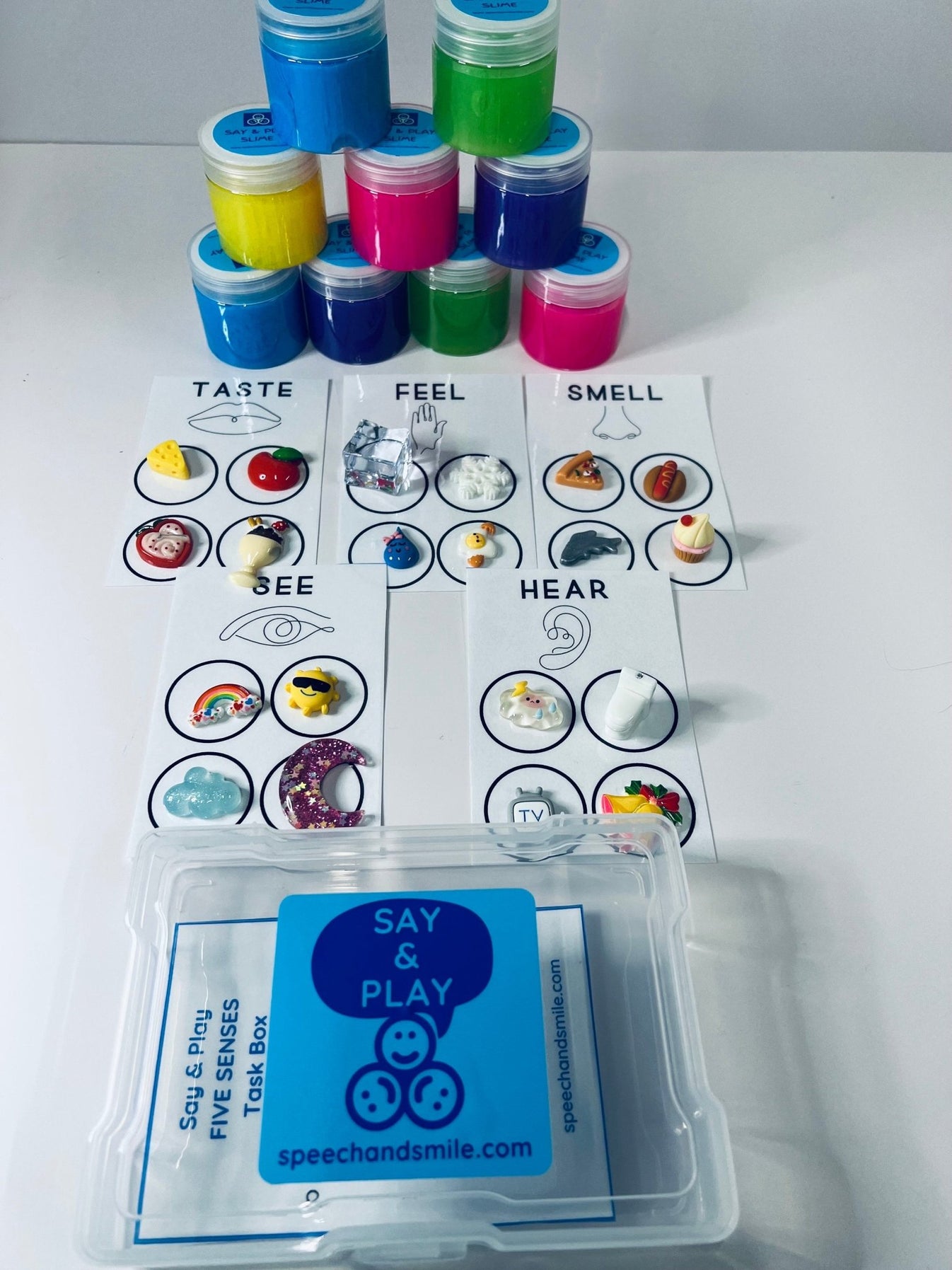 SENSES Task Box with Mini Objects Sort Objects to the Sense Preschool ...