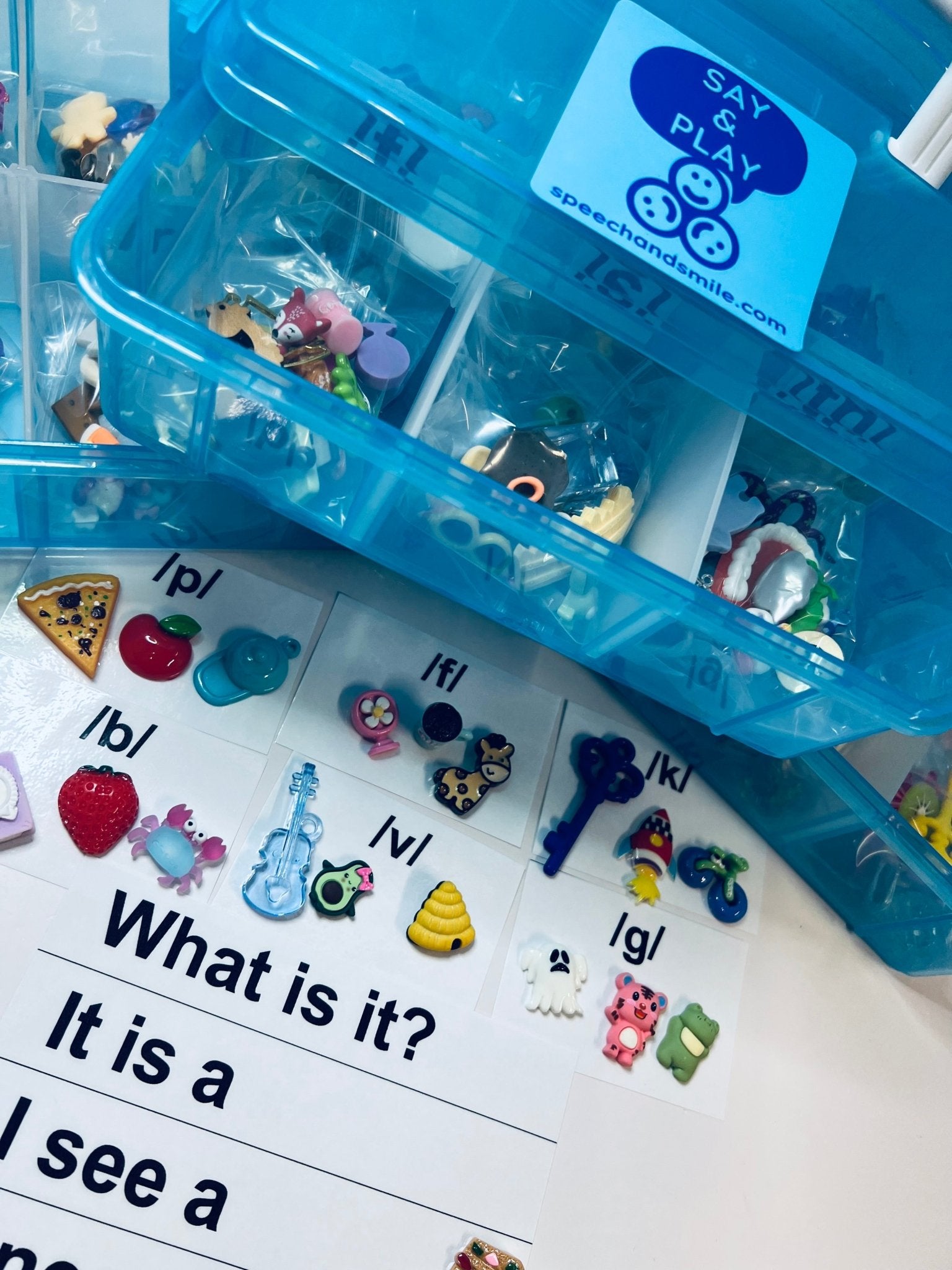 Speech and Smile! Shop Say & Play Mini Object Kits