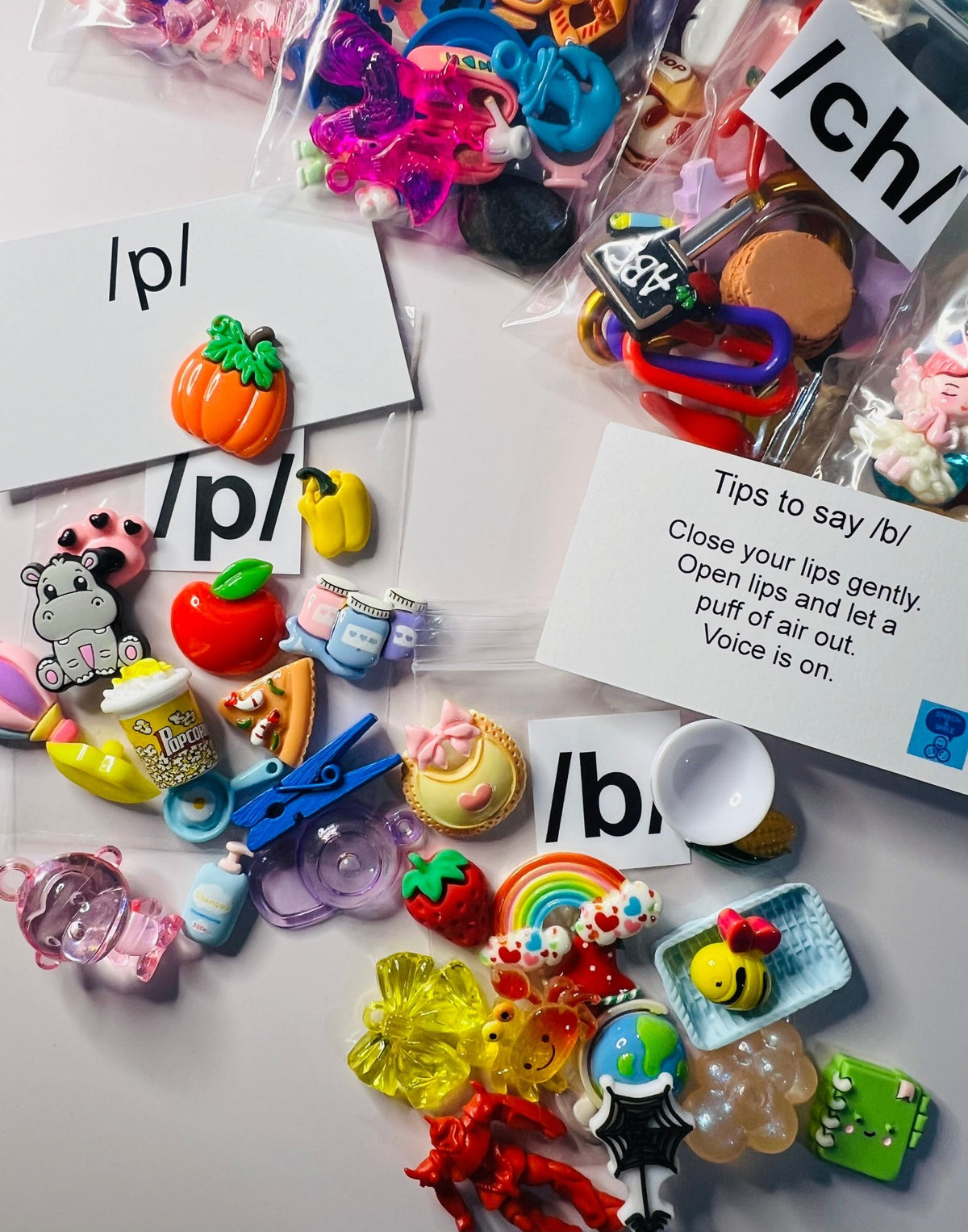 Speech Therapy Mini Objects Set ALL sounds included Articulation Trink ...
