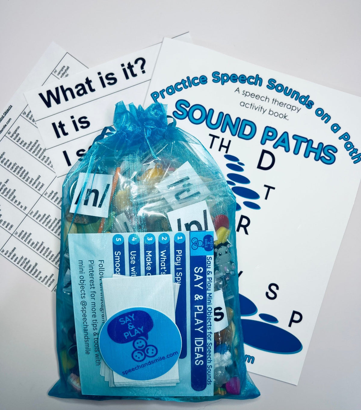 Speech Therapy Mini Objects Set ALL sounds included Articulation Trink ...
