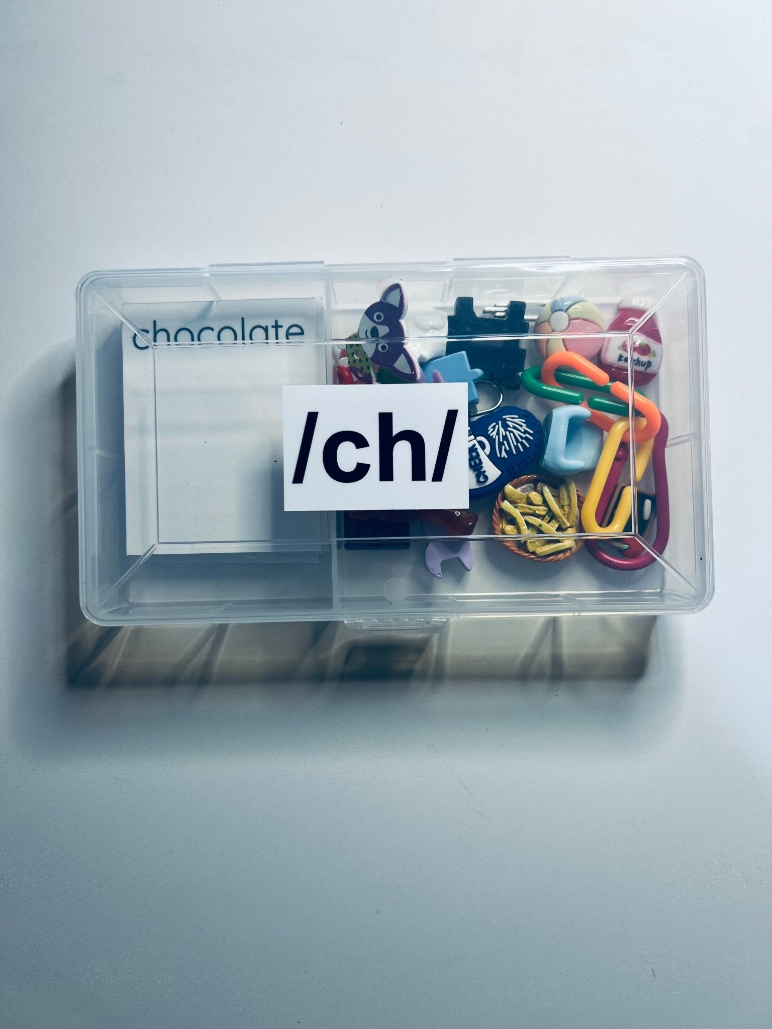 Speech Therapy Trinkets for /ch/ sound Say and Play Mini Objects Kit A ...
