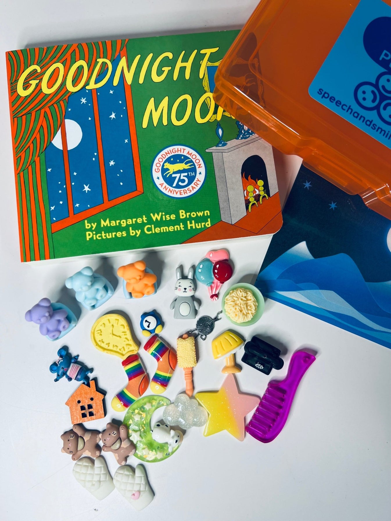 Story Kit for Good Night Moon - INCLUDES BOOK Speech Therapy Mini Obje ...
