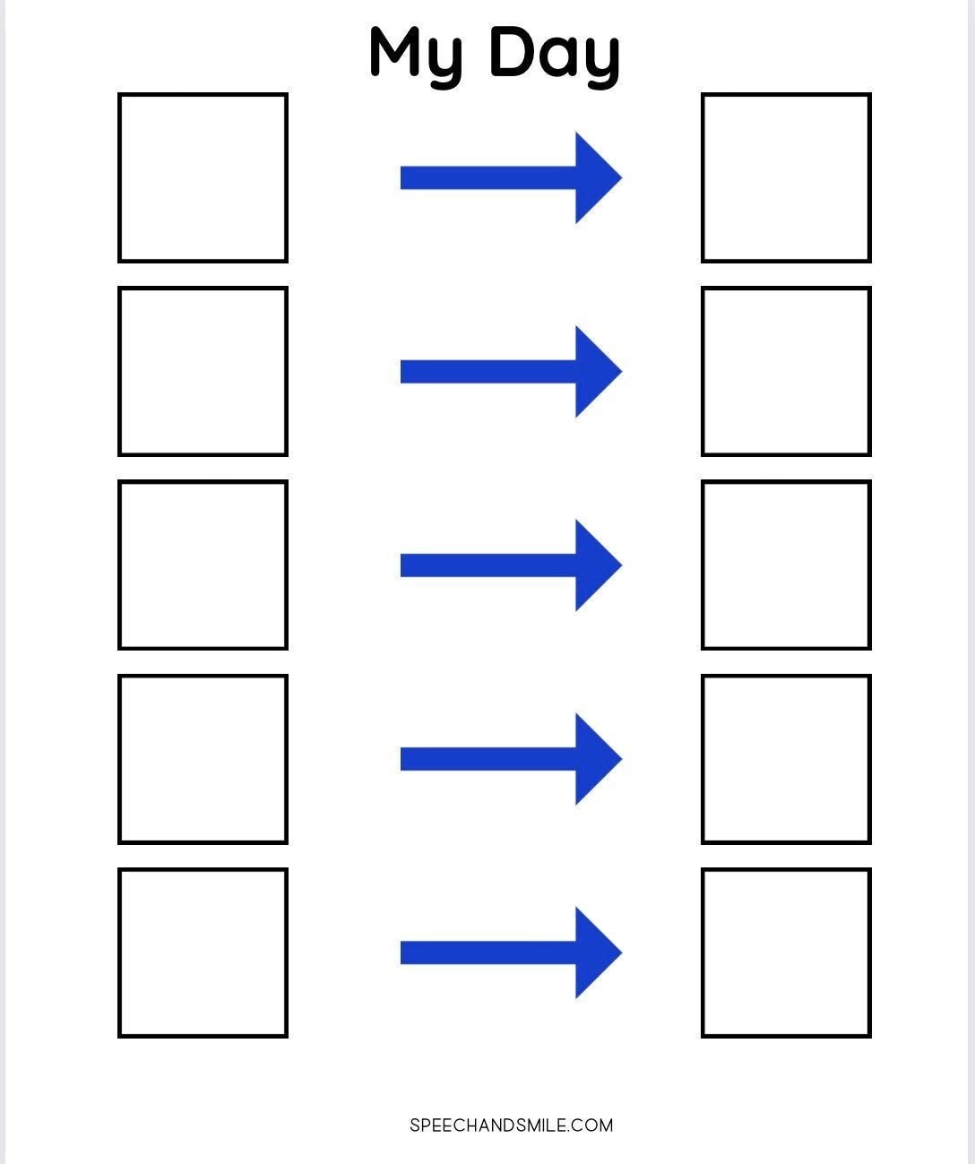 Visual Schedule Digital Download-Routine Chart-To Do Chart-Speech Ther ...